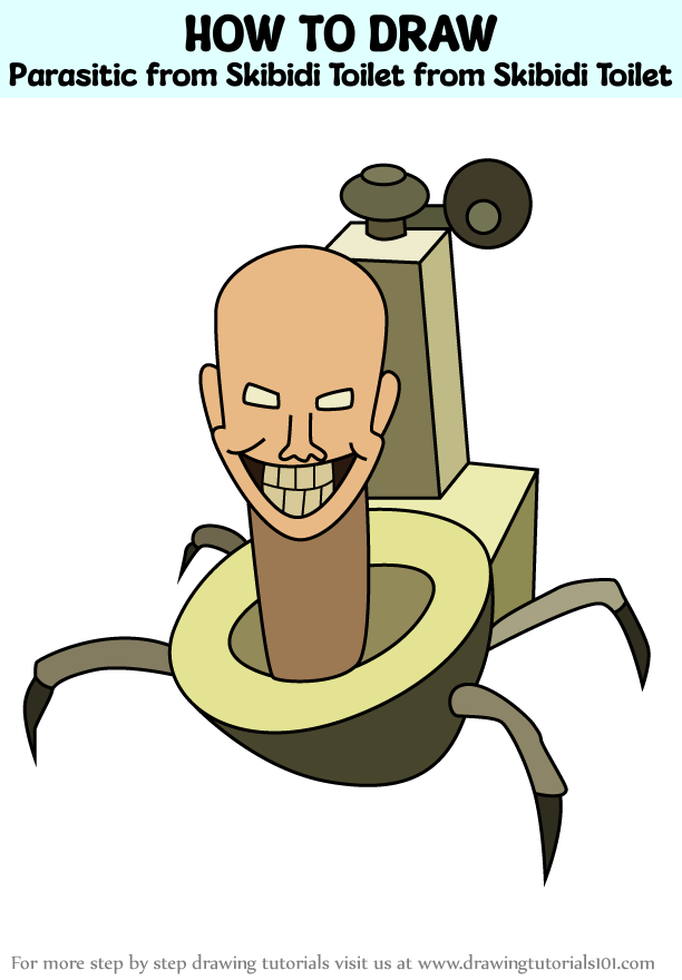 How to Draw Parasitic from Skibidi Toilet from Skibidi Toilet (Skibidi Toilet) Step by Step ...