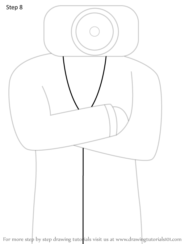 How to Draw Speakerman from Skibidi Toilet (Skibidi Toilet) Step by Step | DrawingTutorials101.com