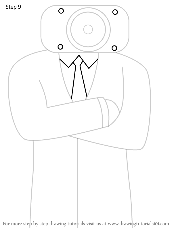 How to Draw Speakerman from Skibidi Toilet (Skibidi Toilet) Step by Step | DrawingTutorials101.com