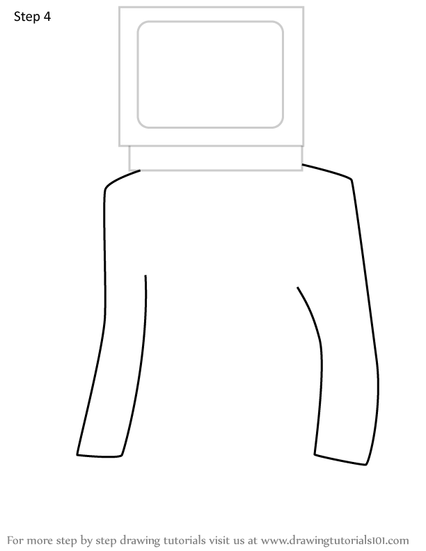 How to Draw TV Man from Skibidi Toilet (Skibidi Toilet) Step by Step | DrawingTutorials101.com